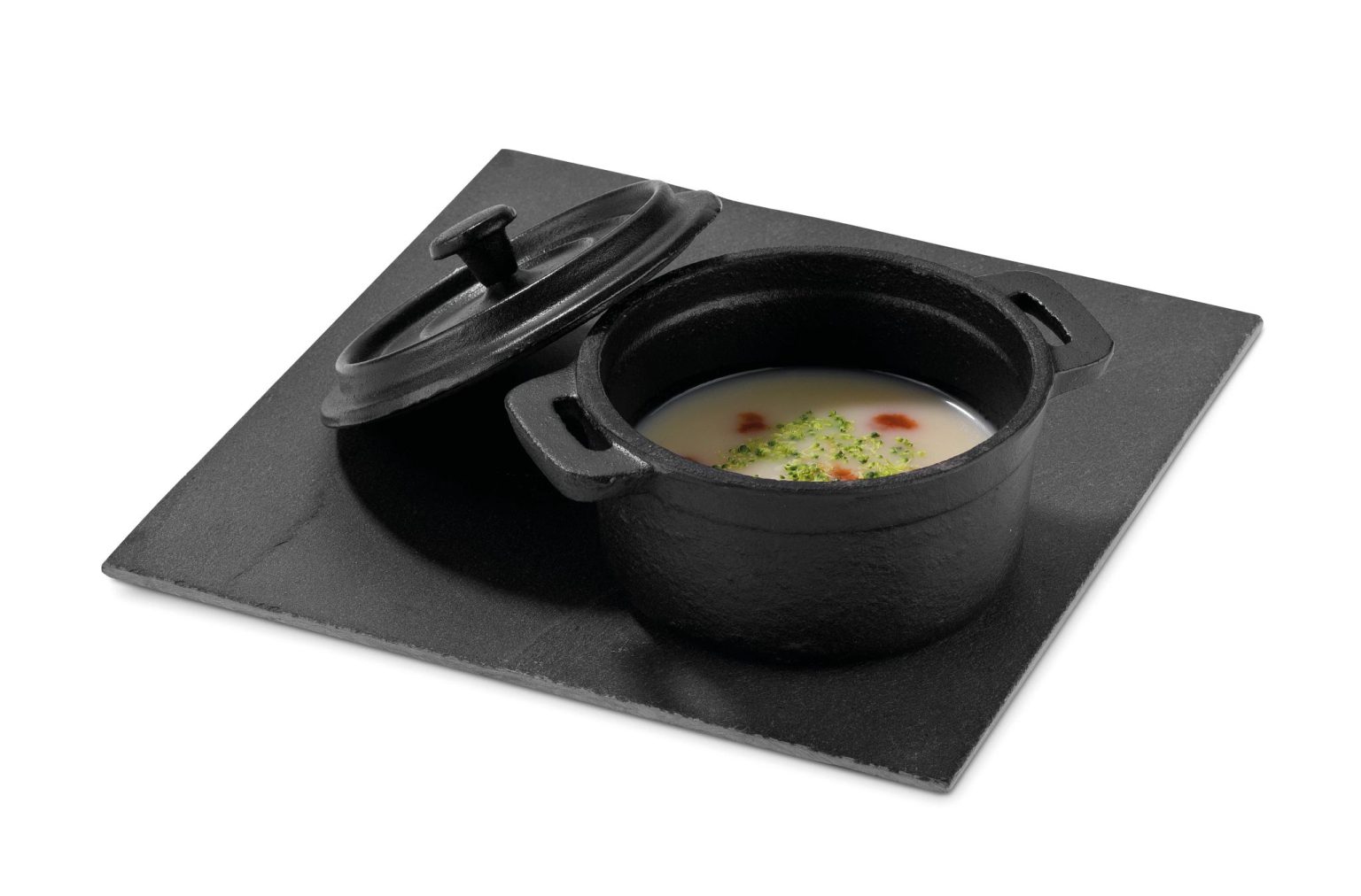Mini round casserole pan 10 cm 0.2 L cast iron with lid | Pujadas ...